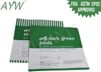 China Oxidizer Proof  Food Packaging Plastic Bags / Green Stand Up Zipper Bags With Tear Notch for sale