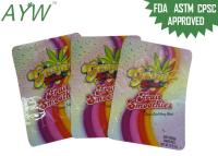 China Eco Friendly Stand Up Foil Pouches Cold Resistant , Commercial Zip Up Plastic Bags For Juice Packaging for sale