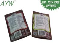 China Plastic Food Stand Up k Bags Moisture Resistant , PET Biodegradable Food Packaging Pouches for sale