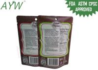 China FDA Food Packaging Bags Plastic Laminated Scent Proof Doypack For Bean / Jujube for sale