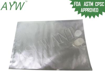 China Liquid Foil Food Vacuum Bags Water Tight With Spout Cap / No Zipper Eco Friendly for sale