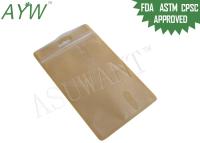 China Healthy Food Transparent Kraft Paper Zipper Bag With See Through Window for sale