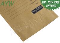 China Moisture Proof Kraft Paper Zipper Bags Zip Closure For Loose Tea Leaves for sale