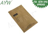 China Moisture Proof Kraft Paper Zipper Bags Zip Closure For Loose Tea Leaves for sale