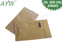 China One Side Clear Small Kraft Paper Bags For Areca Nut , OEM Kraft Stand Up Pouches With Window for sale