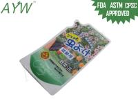 China Safety Pesticide Liquid Pouch Refill Packs For Flower , Flexible Green Plastic Bag With Spout for sale