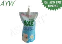China Wash Friendly Liquid Storage Bags With Pothook , Plastic Liquid Bags For  Baby Laundry Detergent for sale