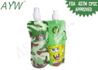China LDPE Drinking Spouted Pouches Packaging Gravure Printing With Carabiner for sale
