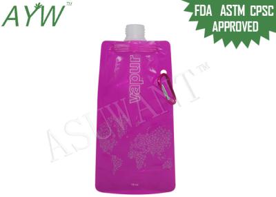 China 15 Oz Stand Up Plastic Liquid Spout Bags With Spout For Outdoor Water Drinking for sale