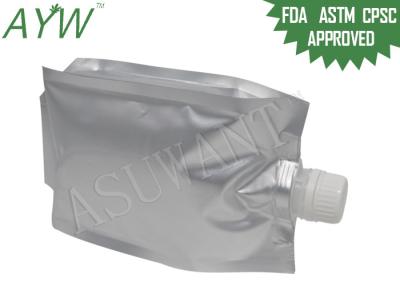 China 150ml Liquid Spout Bags Aluminum Foil Side Gusset For Edible / Oliver Oil for sale