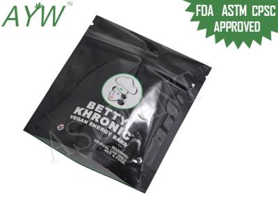 China Opaque Plastic Lockable Medication Bag , Stand Up k Bags For Vegan Energy Weed for sale