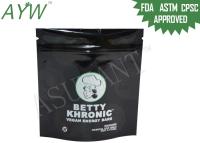 China Opaque Plastic Lockable Medication Bag , Stand Up k Bags For Vegan Energy Weed for sale