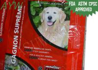 China 30kg Heat Sealing Mylar Pet Food Bag Reclosable Moisture / Oxygen Proof for sale