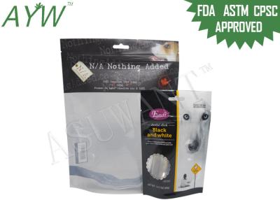 China Resealable Odor Proof Pet Food Bag Interlocking Closure For Cat Food Dry for sale