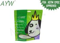 China Zip Top Recycle Dog Food Bags Waterproof , Plastic Pet Food Packaging Bags With Cartoon Pattern for sale