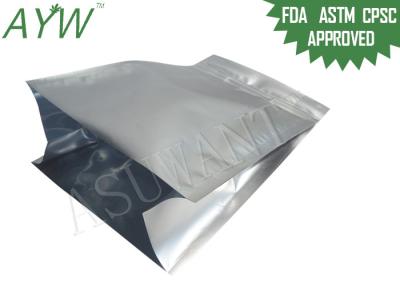 China Food Packaging Resealable Foil Bags Aluminum Side Gusset With Bottom Load for sale
