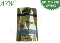 China Mylar Foil Zip Lock Bags Glossy Gold 1KG For Printer Toner Packaging for sale