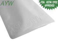 China Glossy Milk White Resealable Foil Bags Mylar Packing Weed With Reusable Zipper for sale