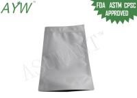 China Matte White Resealable Foil Bags Doypack Moisture Proof For Premium Rocked Tea for sale