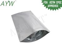 China Matte White Resealable Foil Bags Doypack Moisture Proof For Premium Rocked Tea for sale