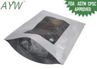 China 250g Organic Quinoa Flakes Foil Lined Bags ,  FDA Zip Lock Mylar Food Storage Bags for sale