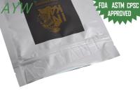 China 250g Organic Quinoa Flakes Foil Lined Bags ,  FDA Zip Lock Mylar Food Storage Bags for sale
