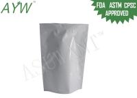 China 8oz Al Film Layers Coffee Beans Bags , Moisture Proof Foil Zip Seal Bagswith Resealable Zipper for sale