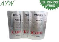 China Silver Stand Up Resealable Foil Bags Smell Proof For Toner Industry Use Packaging for sale