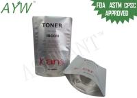 China Silver Stand Up Resealable Foil Bags Smell Proof For Toner Industry Use Packaging for sale