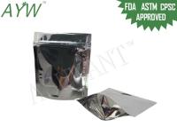 China Stand Up Aluminum Resealable Foil Bags Glossy Pure For Tea / Coffee for sale