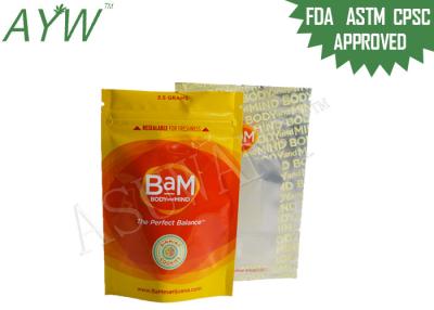 China One Side Clear Medical Weed k Bags Or Industry Use Packaging for sale