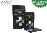 China Gravure Printing Food Grade Medical Weed k Bags With Clear Window for sale