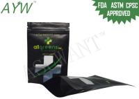 China Gravure Printing Food Grade Medical Weed k Bags With Clear Window for sale