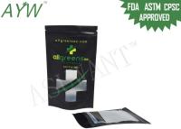 China Gravure Printing Food Grade Medical Weed k Bags With Clear Window for sale