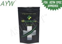 China Gravure Printing Food Grade Medical Weed k Bags With Clear Window for sale