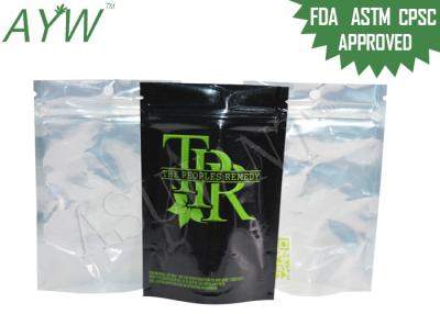 China Top Zipper Marijuana Smell Proof Bags stand up Single Side Foil Energy Power bag for sale