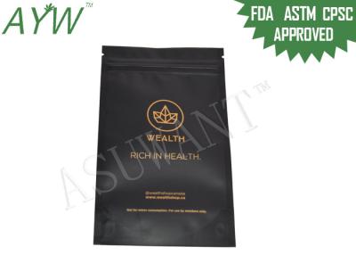 China Healthy Matte Mylar Tiny k Bags For Drugs , Food Bags Packaging With Top Opened Zipper for sale
