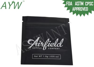 China Net Retail Marijuana Smell Proof Zipper Bags With Easy Tear Open Tabs for sale