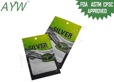 China 1g / 5g Dispensaries Medical Marijuana Bags With Clear Viewing Window for sale