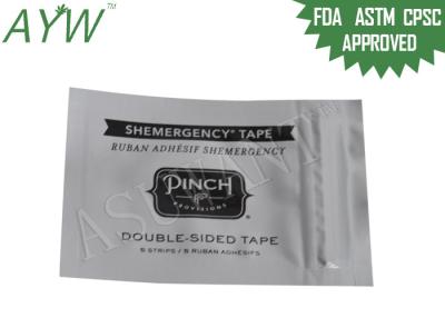 China Flat Small Smell Proof Zipper Bags Black With Aromatic Double Side Tape for sale
