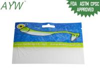 China Clear Zipper Mini Food Packaging Bags With Notches , Resealable Foil Bags For Fishing Bait / Tackle for sale