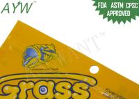 China Yellow Moisture Proof Lure Fishing Bag Plastic Laminated For Hard Baits / Spinners for sale
