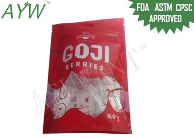 China Window Custom Food Packaging Moisture Barrier , Heat Seal Foil Pouches 160g for sale