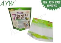 China Moisture Proof Pet Food Bag Reclosable With Zip Lock Printing Dog Name for sale