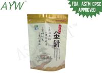 China Reusable Aluminum Bags Food Packaging Lock Zipper For Day Lily Buds for sale