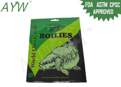 China Mini Size Fishing Worm Bag For Hook Equipment Packaging , Reaealable Fishing Bait Bag With Hole for sale