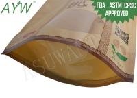 China Dried Nuts FDA Approved Stand Up Zipper Bags Multiple Uses With Viewing Window for sale