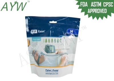 China Oxygen Cylinder Custom Zip Lock Bags Plastic For Medical Equipment Packaging for sale