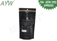 China Mylar Black Beef  Biltong Stand Up Zipper Bags With Against Air Protection for sale