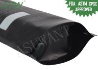 China Mylar Black Beef  Biltong Stand Up Zipper Bags With Against Air Protection for sale